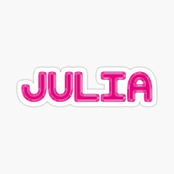 "Julia" Sticker for Sale by Shalomjoy | Redbubble