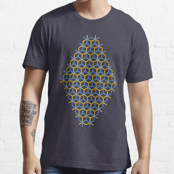 "Geometric pattern with hexagon grids" T-shirt for Sale by copernic1543 ...