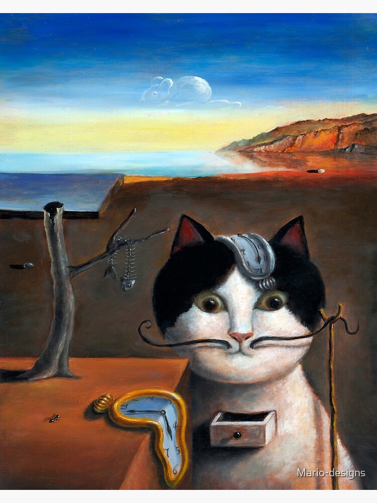 "Surrealist Cat" Poster for Sale by Mario-designs | Redbubble