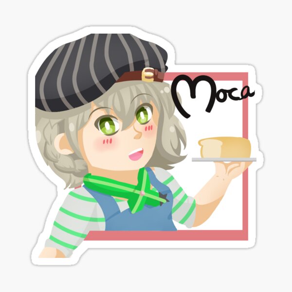 "Bandori - Moca" Sticker for Sale by LittleMissMmm | Redbubble