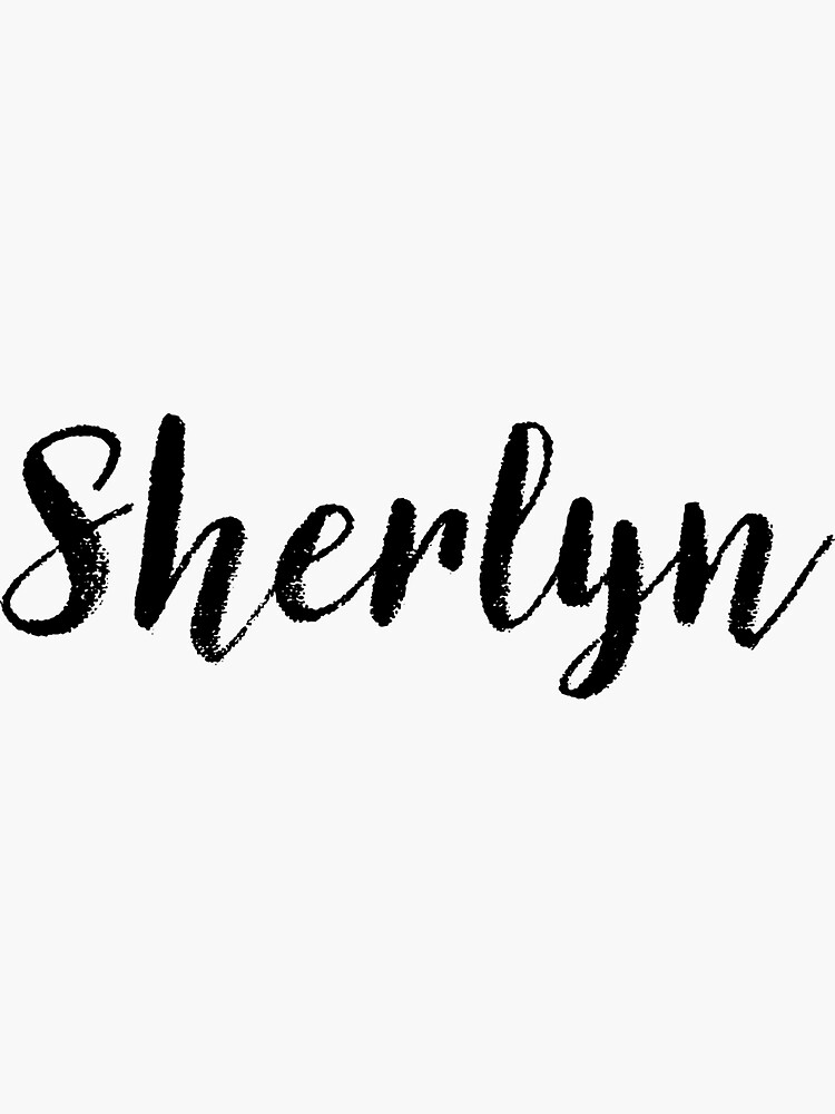 Pegatina for Sale con la obra «Sherlyn - Cute Names For Girls Pegatinas ...
