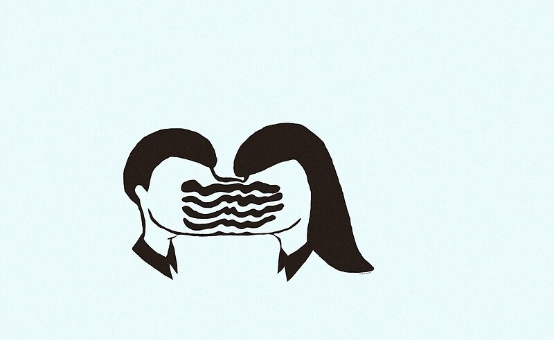 "A couple melting together " by winrarwins | Redbubble