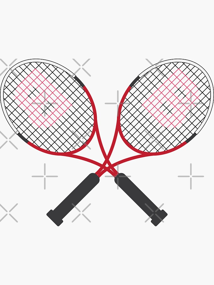 "Tennis Rackets" Sticker for Sale by BuiceJox | Redbubble