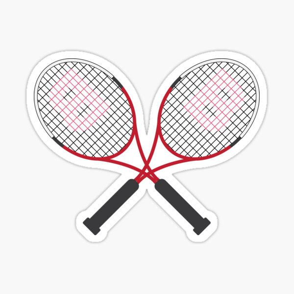 "Tennis Rackets" Sticker for Sale by BuiceJox | Redbubble