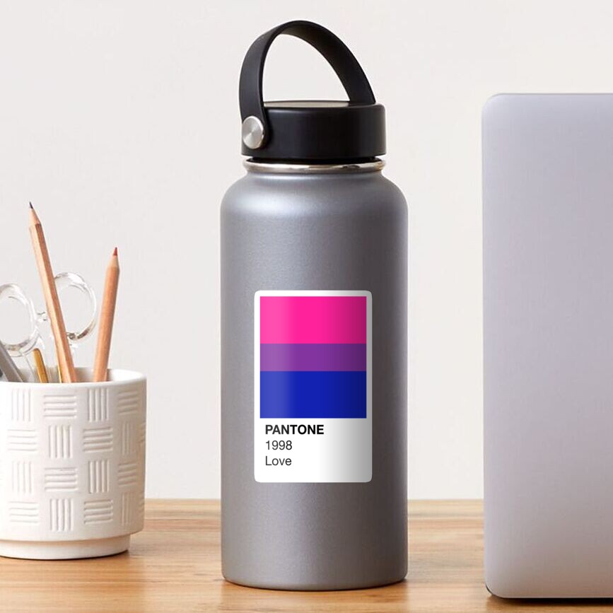 "Pantone Pride: Bi Pride" Sticker for Sale by cdoonan | Redbubble