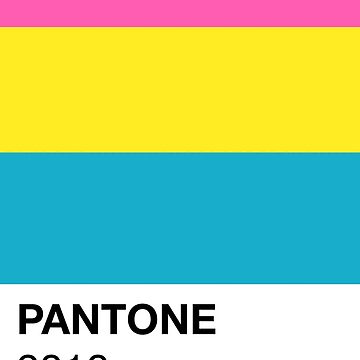 "Pantone Pride: Pan Pride" Sticker for Sale by cdoonan | Redbubble