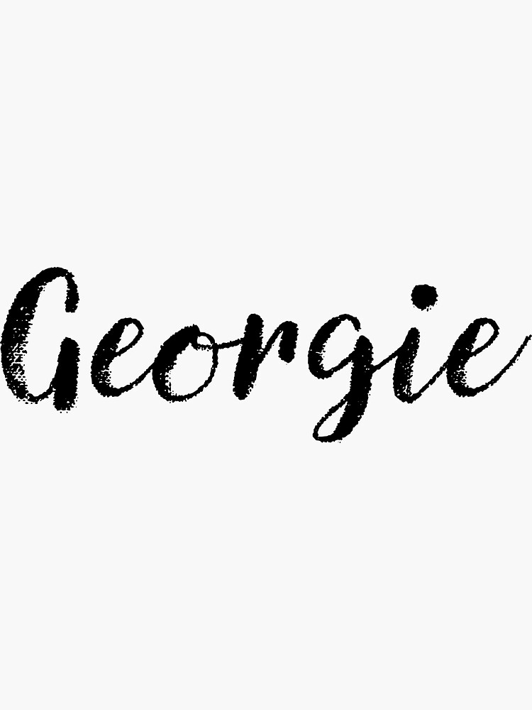 "Georgie - Custom Girl Name Gifts" Sticker for Sale by stamaigra ...