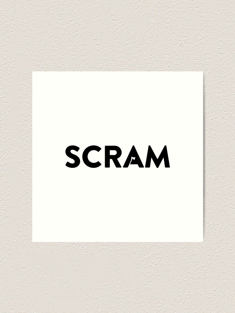 "Super Critical Reactor Ax Man (SCRAM)" Art Print by Melkstudio | Redbubble