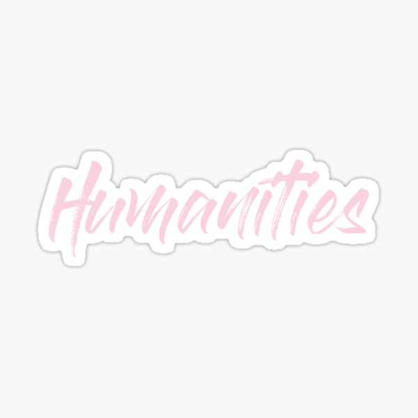 "Humanities - Class Label in Pink" Sticker for Sale by rracheell ...