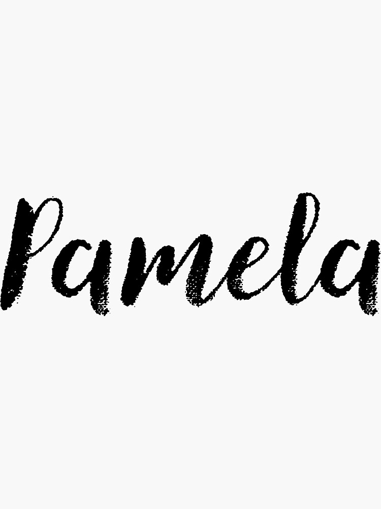 "Pamela - Name Stickers Tees Birthday" Sticker for Sale by klonetx ...