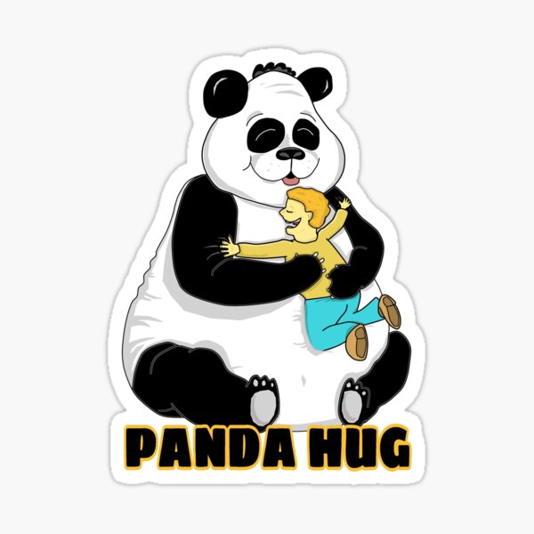 "Panda Hug" Sticker for Sale by loganferret | Redbubble