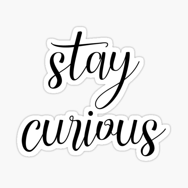 "Curious" Sticker for Sale by ArtByNikola | Redbubble