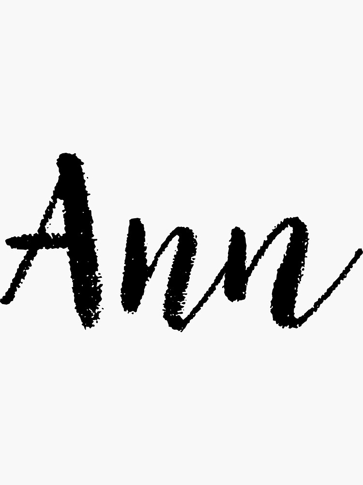 Pegatina «Ann - Girl Names For Wives Hijas Pegatinas Camisetas» de ...