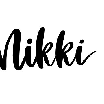 "Nikki" Sticker for Sale by ellietography | Redbubble
