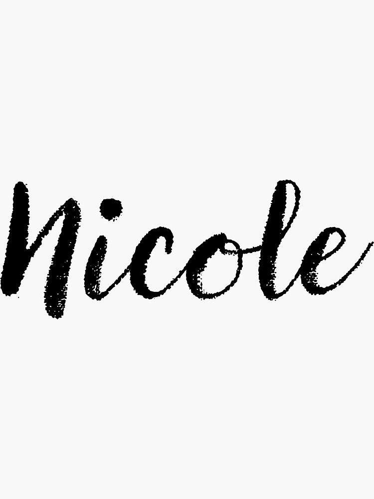 Pegatina «Nicole - Girl Names For Wives Hijas Pegatinas Camisetas» de ...