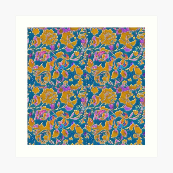 "Tacky hotel wallpaper " Art Print for Sale by NeverNanashi | Redbubble