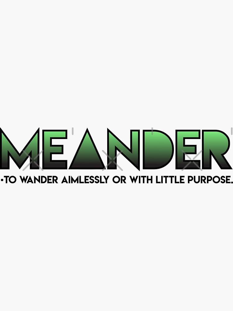 "Meander" Sticker for Sale by sierraford | Redbubble