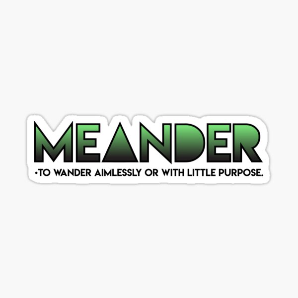 "Meander" Sticker for Sale by sierraford | Redbubble