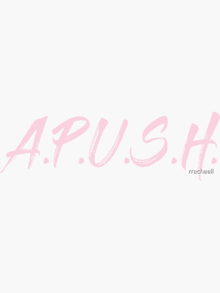 "APUSH - Class Label in Pink" Sticker for Sale by rracheell | Redbubble