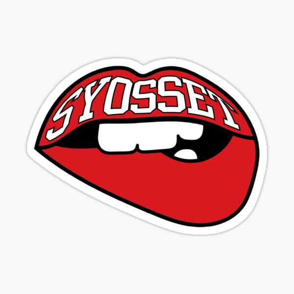 "Syosset Lips" Sticker for Sale by AlexPrevor | Redbubble
