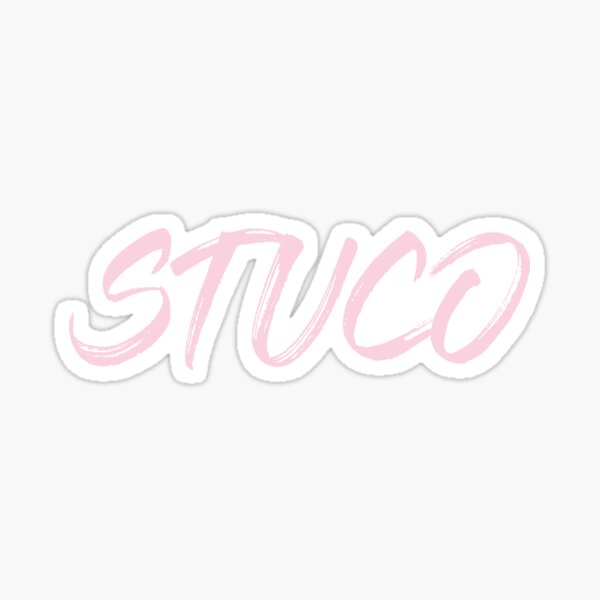 "STUCO - Class Label in Pink" Sticker by rracheell | Redbubble