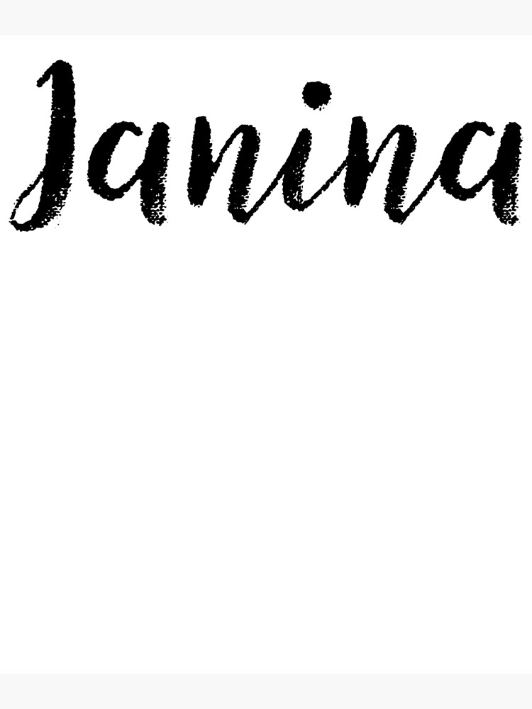 Lámina metálica «Janina - Etiquetas engomadas de encargo de la niña de ...