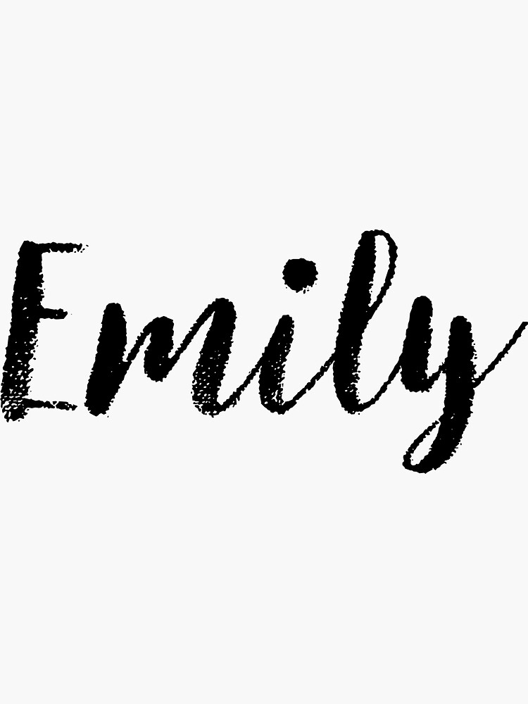 Pegatina «Emily - Nombre Pegatinas Tees Cumpleaños» de klonetx | Redbubble