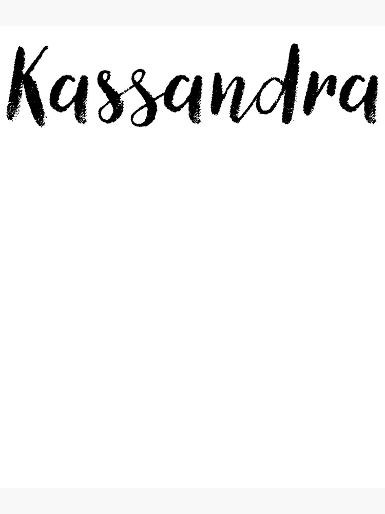 Póster «Kassandra - Pegatinas personalizadas de la niña hija Etiquetas ...