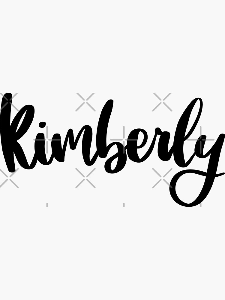 "Kimberly " Sticker for Sale by ellietography | Redbubble