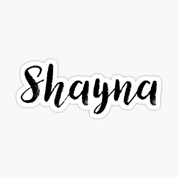 Pegatina «Shayna - Etiquetas engomadas de encargo de la niña de la ...