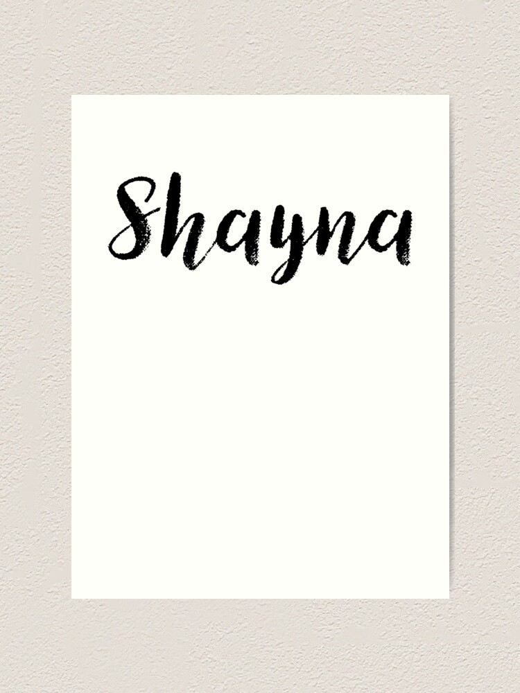 Lámina artística «Shayna - Etiquetas engomadas de encargo de la niña de ...