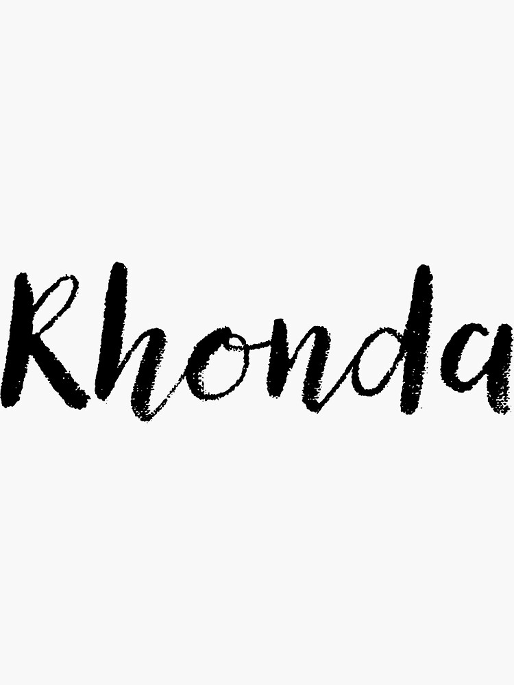 "Rhonda - Name Stickers Tees Birthday" Sticker for Sale by klonetx ...