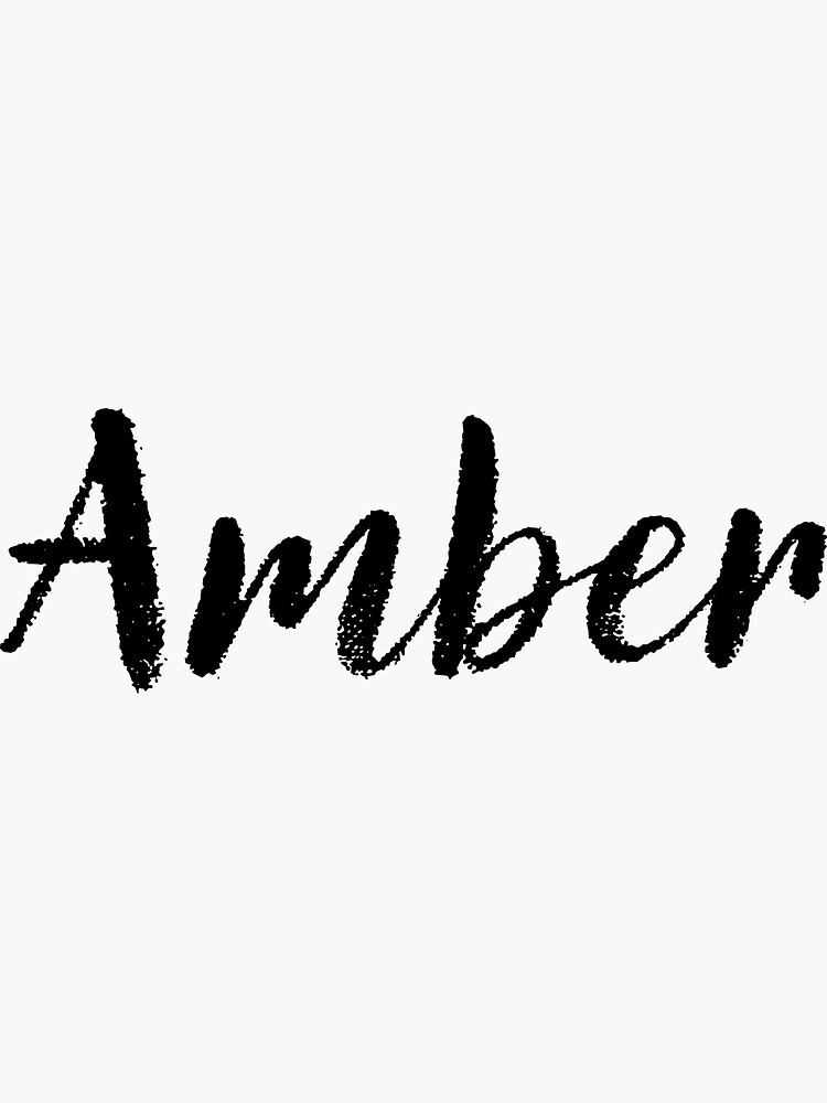 "Amber - Name Stickers Tees Birthday" Sticker by klonetx | Redbubble