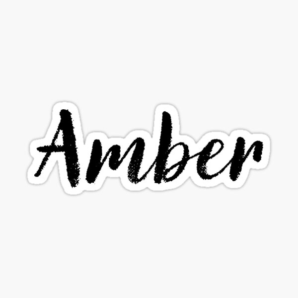 "Amber - Name Stickers Tees Birthday" Sticker by klonetx | Redbubble