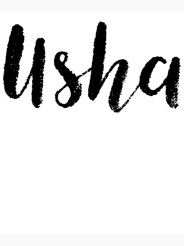 "Usha - Cute Girl Names For Wife Daughter" Poster for Sale by ...