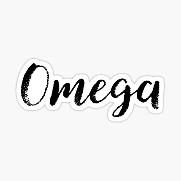 "Omega - Cute Girl Names For Wife Daughter" Sticker for Sale by ...