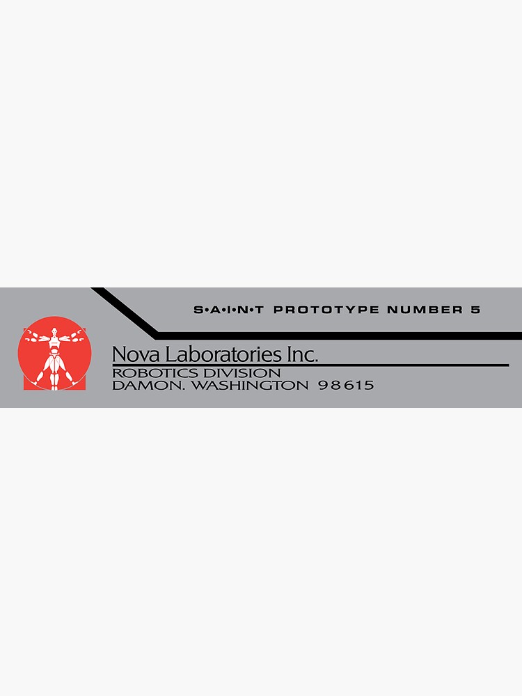 "Nova Laboratories SAINT Plaque" Sticker by ChloeFortin15 | Redbubble