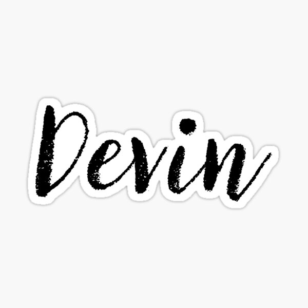 "Devin - Custom Girl Name Gifts" Sticker by stamaigra | Redbubble