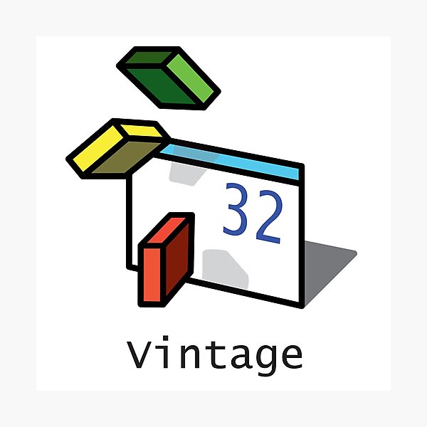 "Microsoft Visual Basic 6 Icon - Vintage" Photographic Print by ...