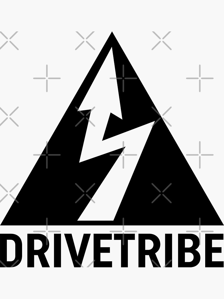 "DriveTribe electric triangle design " Sticker for Sale by drivetribe ...