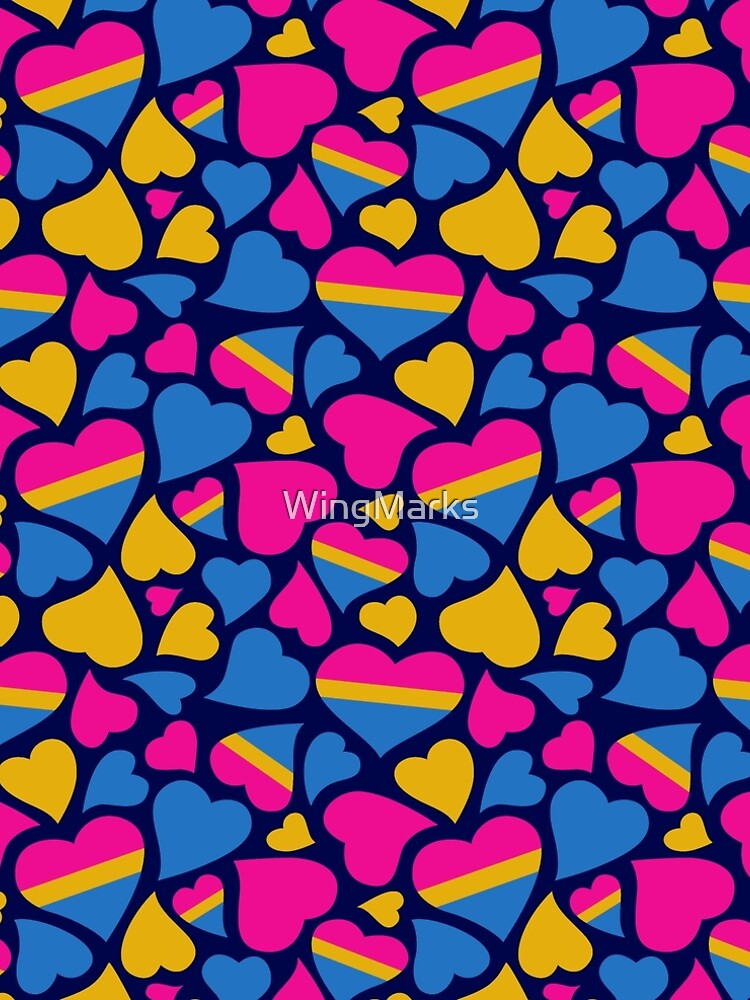 "Pansexual Pride Hearts; A cute Pan Pride motif!" A-Line Dress by ...