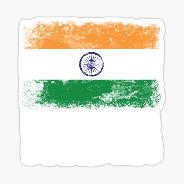 "India Flag" Sticker for Sale by christianstrang | Redbubble