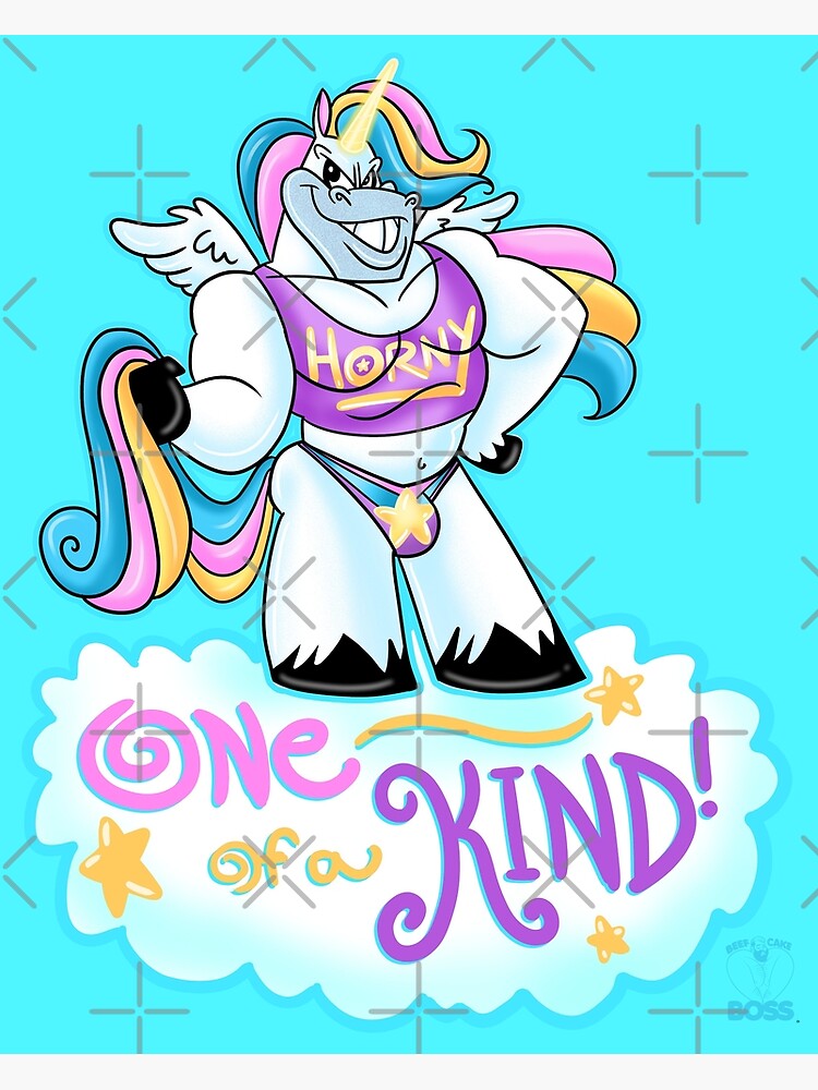 "HORNICORN" Framed Art Print for Sale by beefcakeboss | Redbubble