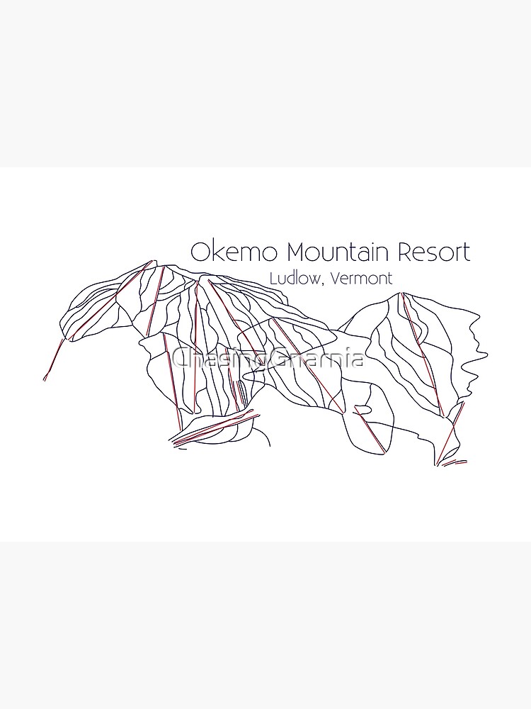 "Okemo Trail Map" Poster for Sale by ChasingGnarnia | Redbubble
