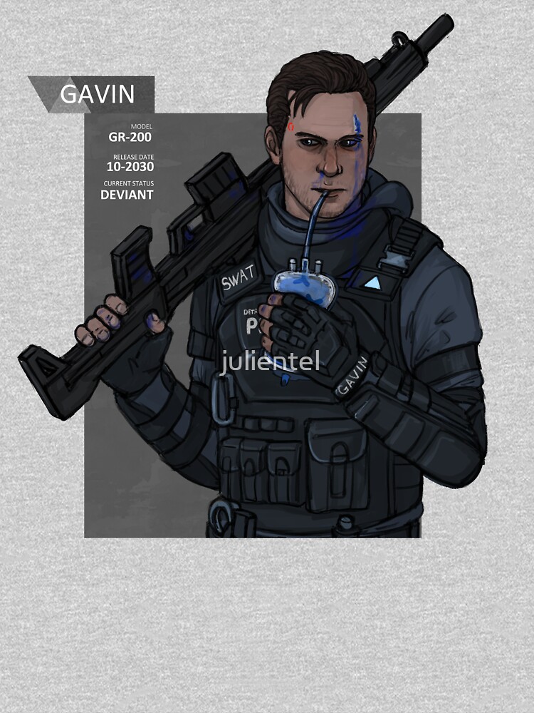 "Android Gavin" T-shirt for Sale by julientel | Redbubble | detroit ...