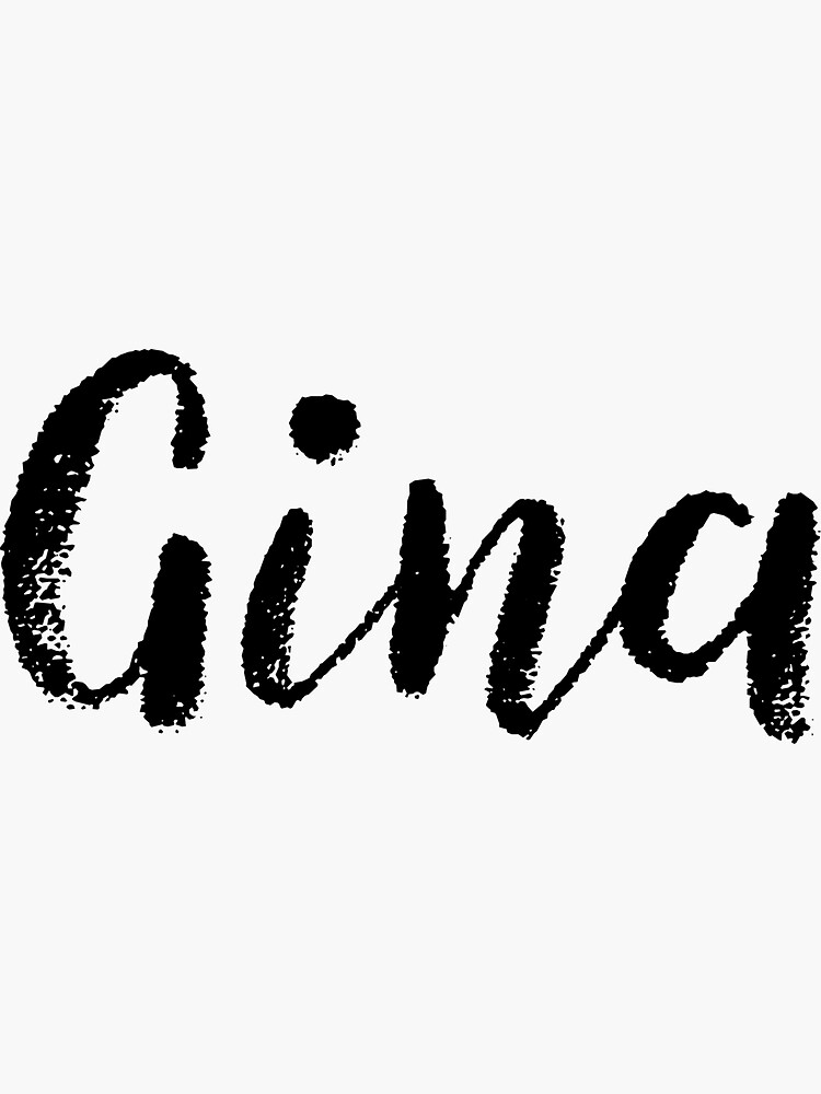 "Gina - Name Stickers Tees Birthday" Sticker for Sale by klonetx ...