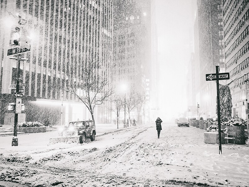 "New York City - Winter - Empty Streets" by Vivienne Gucwa | Redbubble