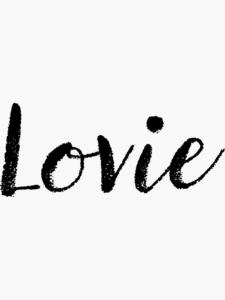 Pegatina «Lovie - Etiquetas engomadas de encargo de la niña de la ...