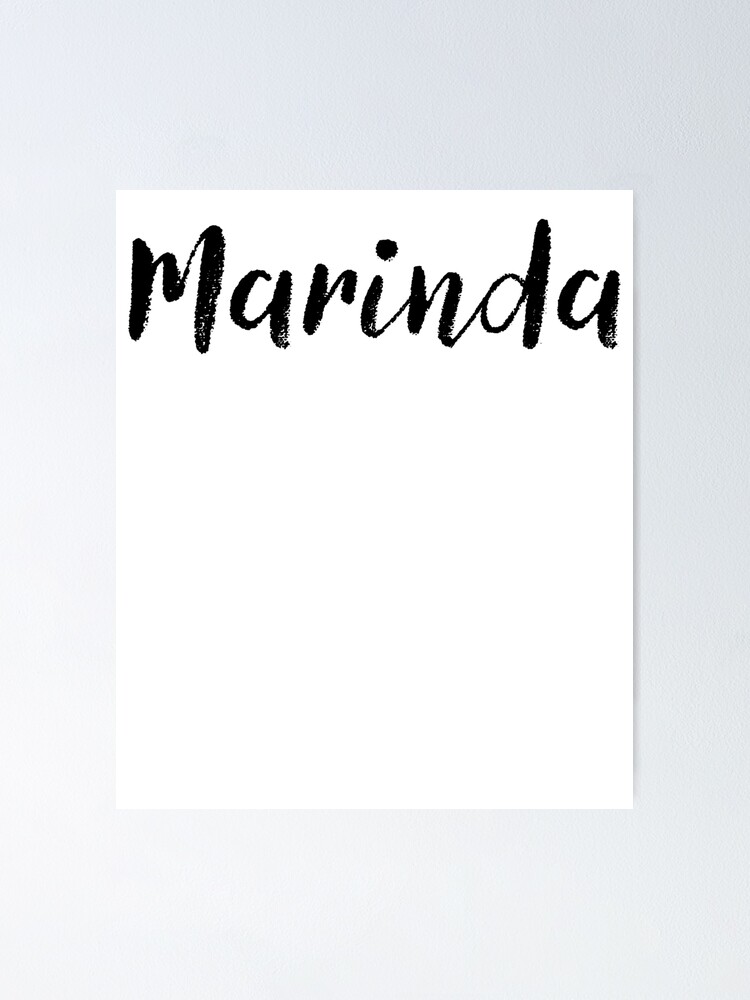"Marinda - Cute Names For Girls Stickers & Shirts" Poster by ...