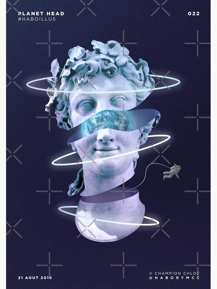 "Planet Head" Sticker for Sale by HaborymCC | Redbubble
